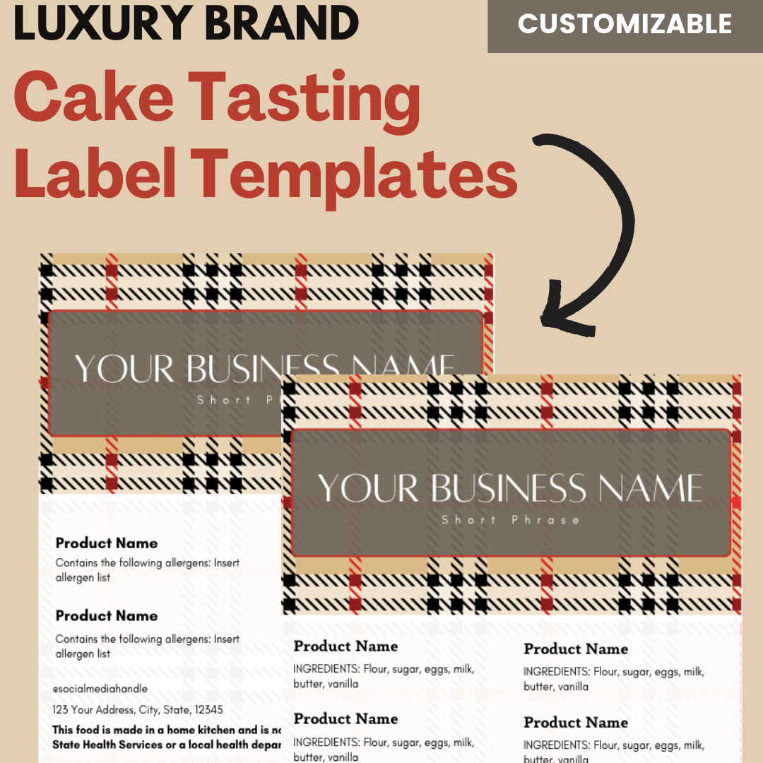 Editable Packaging Label Templates